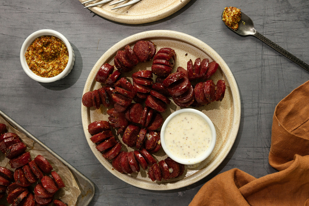 Hasselback Keilbasa Bites – The Ground Market